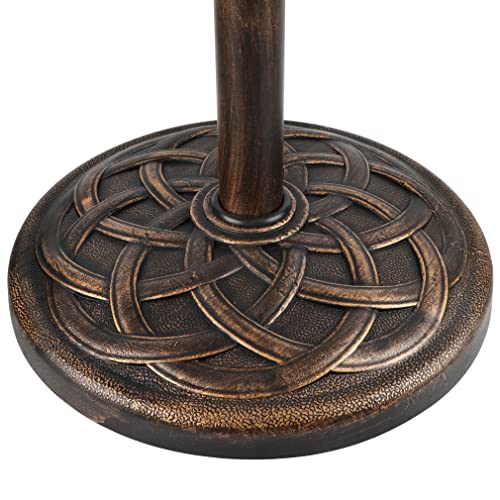 Blissun 26.5 lbs Patio Umbrella Base, Market Umbrella Base Stand for Patio, Garden, Lawn, Bronze, B-012A