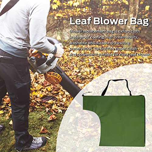 Leaf Blower Bag,Leaf Blower Shoulder Bag with Zipper and Shoulder Strap,Compatible with Blower - Mulcher - Yard Vacuum