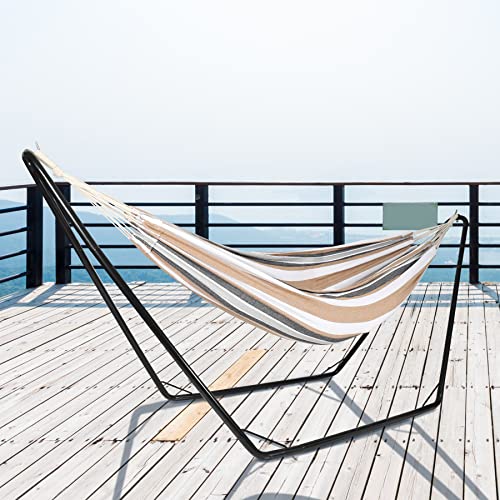 RedSwing Double Hammock with Stand, 2 Person Heavy Duty Steel Hammock Stand, Portable Standing Hammock for Indoor Outdoor Backyard Patio, 330lbs Capaticy