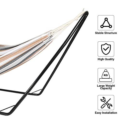 RedSwing Double Hammock with Stand, 2 Person Heavy Duty Steel Hammock Stand, Portable Standing Hammock for Indoor Outdoor Backyard Patio, 330lbs Capaticy