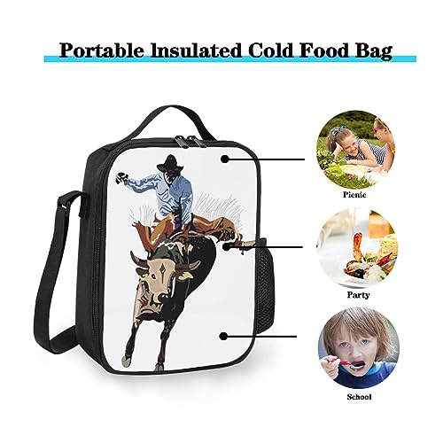 feprena Music Lunch Bags for Women,Musical Notes Instrument Violin Cello,Leakproof Insulated Lunch Box,Reusable Zipper Cooler Tote Bag for Work,Picnic,Camping,Purple Red