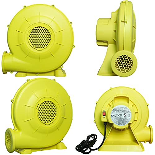 WGIA 950w(1.25HP) Blower for Inflatable Bounce House, Commercial Electric Pump Fan for Inflatable Water Slides & Screen Movie, Quick Blow Up, Air Blower for Inflatables(UL Certification)