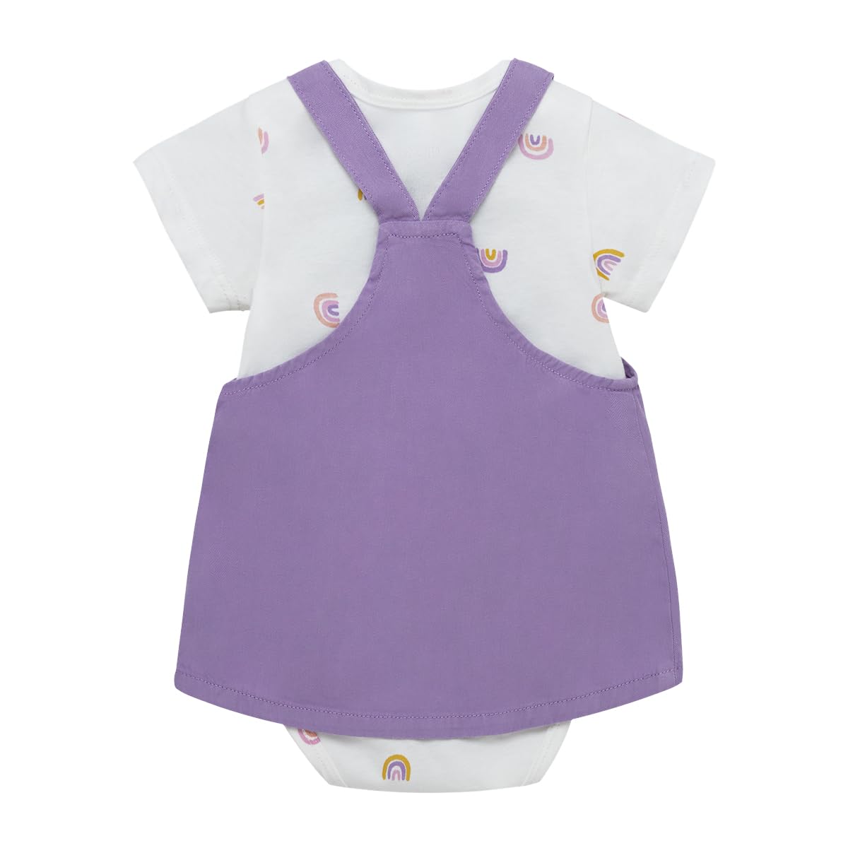 OFFCORSS Stylish & Comfortable Baby Overall Dress - Ideal for Spring & Summer | Ropa para niños y niñas (Purple 24M)