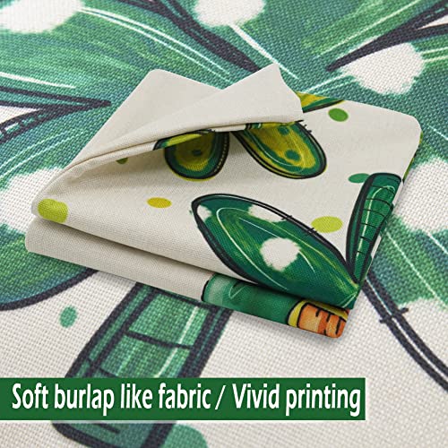 CARRIE HOME St Patricks Day Gnome Throw Pillow Covers 18x18 Set of 2 Green Lucky Shamrock Pillow Covers Saint Patricks Day Gnome Decor for Home Couch and Sofa