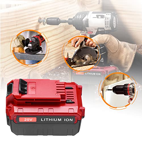 LORDONE 6500mAh PCC685L Battery Compatible with Porter Cable 20V Battery for PCC680L PCC682L PCC685LP PCC681L PCC660B PCC790B Battery with Porter Cable 20V Charger Power Tools Battery(2Packs)
