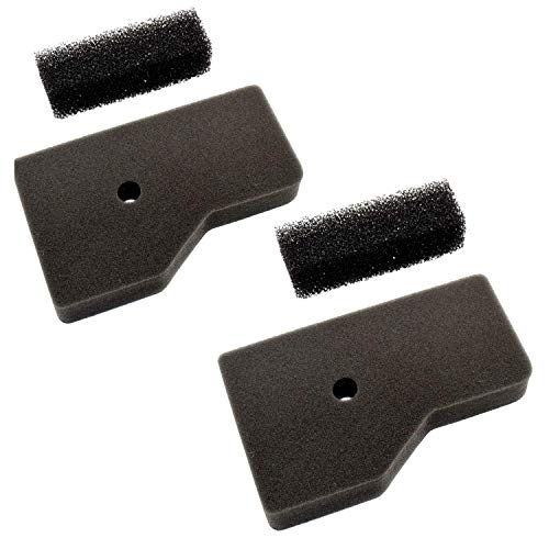 HQRP 2-pack Cleaner Element & Outer Filter compatible with Honda EB2000i, EB2000iT1, EU2000i, EU2000iT1, EU2000iK1 Generators, parts 17211-Z07-000 17218-Z07-000 Replacement