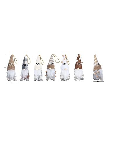 Rae Dunn Christmas Gnome Set Plush Gnomes with Holding Garlands Winter Gnome Decor for Home & Office All Season Ornaments