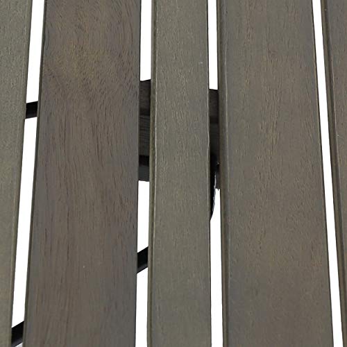 Christopher Knight Home Howard Outdoor Acacia Wood Folding Side Table, Gray Finish