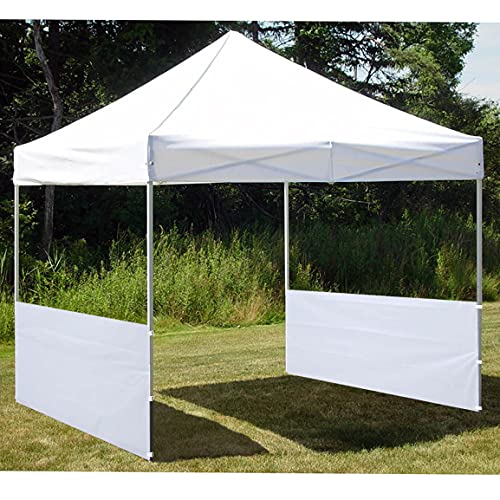 Ontheway Two Half Walls for 10'x10', Two Half Sidewalls for Pop Up Tent Gazebo Shelter, 2 Half Walls Only (White B)