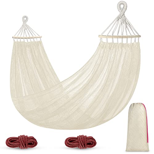 Outerman Camping Hammock,290 * 150cm(Max 550lb) Breathable Durable Portable Hammocks with Accessories, Perfect for Outdoor/Indoor Patio Backyard etc.