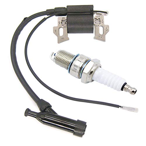 Ignition Coil For Honda GX120 GX160 GX200 Engine Generator Rototiller 4589693 30500-ZE1-073 with Spark Plug Air Filter by TOPEMAI