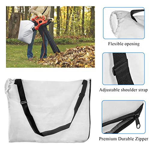530095564 Blower Leaf Vacuum Bag - for Husqvarna Craftsman Poulan Pro Poulan Weed Eater Roper Sears Rally EHP & Yard Pro 530095599 Leaf Vacuum Bags Bottom Zippered Design- 2 Pack