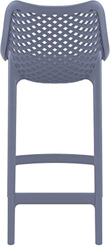 Compamia Air Patio Counter Stool in Dark Gray (Set of 2)