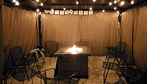 Add Privacy to Your 10 x 12 Gazebo with This 4 Pack of Easy to Install Privacy Panel Side Walls Including Snap-on Rings