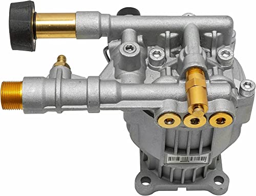 OEM Technologies 90028 Horizontal Axial Cam Replacement Pressure Washer Pump Kit, 3300 PSI, 2.4 GPM, 3/4" Shaft, Includes Hardware and Siphon Tube, for Residential and Industrial Gas Powered Machines, Silver