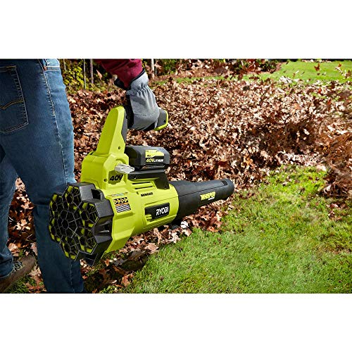 RYOBI RY40407BTLVNM 125 MPH 550 CFM 40-Volt Lithium-Ion Brushless Cordless Variable-Speed Jet Fan Leaf Blower (Tool-Only) (Renewed)