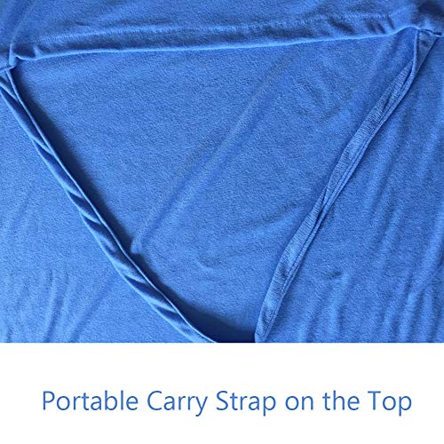 VOCOOL Double Layer Chaise Lounge Pool Chair Cover Beach Towel Fitted Elastic Pocket Won't Slide 85" L x 30" W-Royal Blue