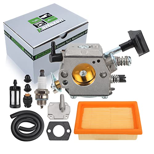 partszen 4203 120 0601 Carburetor 4203 120 0603 for BR400 SR320 SR340 SR380 SR400 SR420 BR320 BR340 BR380 BR420 Backpack Leaf Blower with Spark Plug Fuel Line Air Filter