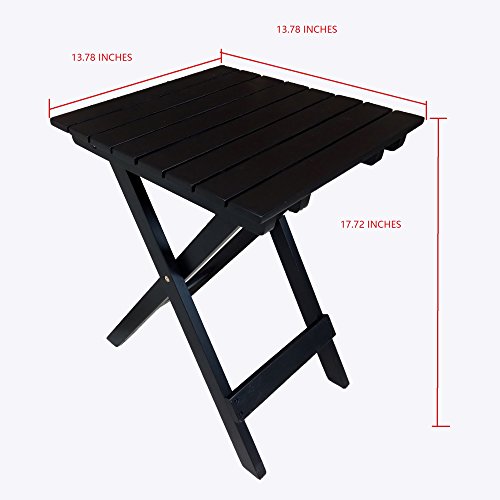 Rocking Rocker - S001BK Black Porch Rocker with Side Table - Set of 2 pcs Good Price!!!
