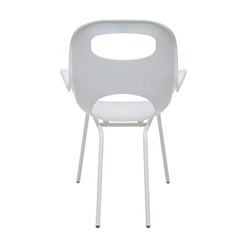 Umbra Oh Chair, Comfortable Seating Indoors and Outdoors, Weather-Resistant, White