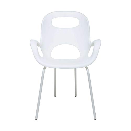 Umbra Oh Chair, Comfortable Seating Indoors and Outdoors, Weather-Resistant, White