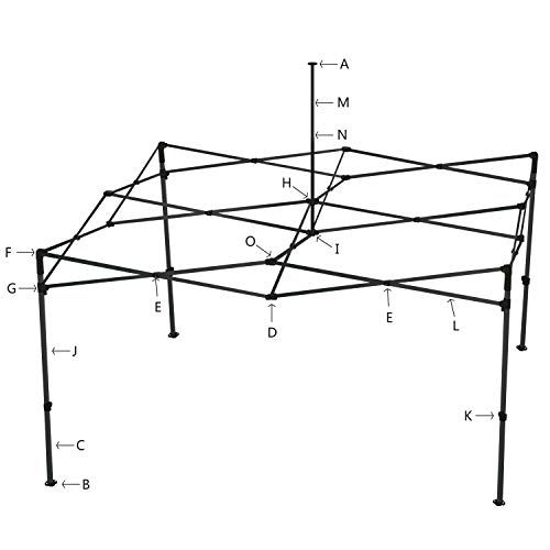 Generic for ABCCANOPY Commercial Deluxe 10x10 ABC Canopy -Gray Pair Truss Bars Replacement Parts (Part L)