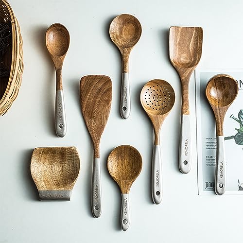 Cooking Utensils Set of 9 - Complete Kitchen Utensils for Cooking with Storage Box & Spoon Holder - Durable and Nonstick Cookware-Cooking Tools (9PCS-White)