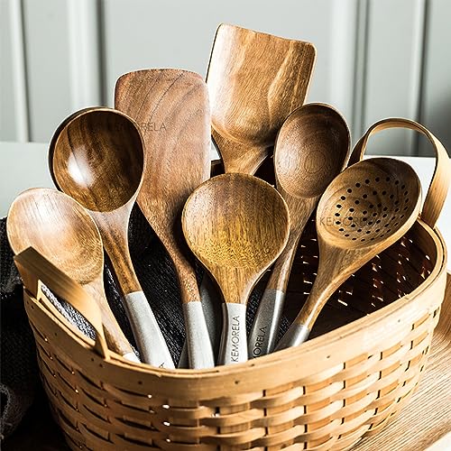 Cooking Utensils Set of 9 - Complete Kitchen Utensils for Cooking with Storage Box & Spoon Holder - Durable and Nonstick Cookware-Cooking Tools (9PCS-White)