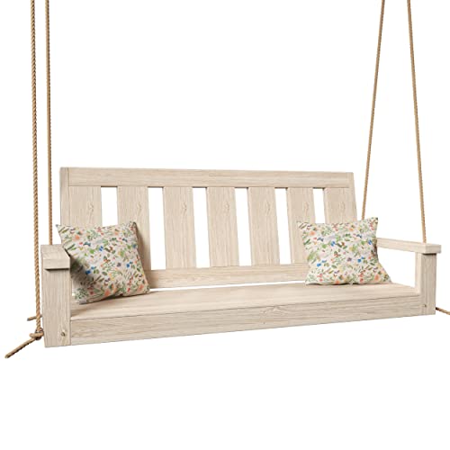 Porchgate Amish Heavy Duty 700 Lb Ardmore Porch Swing W/Ropes (5 Foot, Unfinished)
