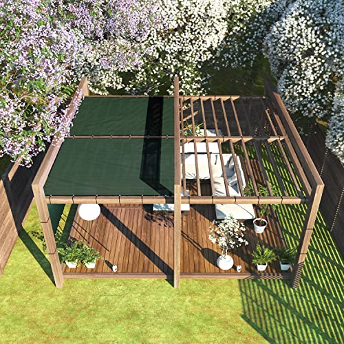 ColourTree 2nd Generation 4' x 50' Green Fence Privacy Screen Windscreen Cover Fabric Shade Tarp Netting Mesh Cloth - Commercial Grade 170 GSM - Heavy Duty - 3 Years Warranty - Custom Size Available