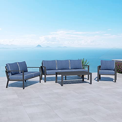 Creative Living Outdoor Furniture with 24x24 Inches Deep Seating Patio Cushions, Sofa, Charcoal