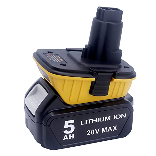 Lasica 2Pack DCA1820 Replacement for DeWalt Battery Adapter, Replacement for DEWALT 18V to 20V Adapter Compatible with Dewalt 20V or 20V/60V Max Lithium Battery DCB606 DCB609 DCB201 DCB204 DCB206