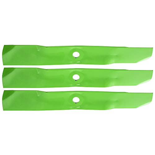 8TEN LawnRAZOR Mower Blade Set for John Deere LX280 Z425 Z45 1025R 2210 M143520 UC22010 54C Decks (Medium Lift)