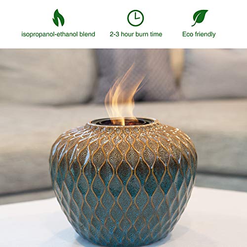 EchoFlame Gel-Fuel for Portable Indoor/Outdoor Tabletop Fireplaces, Gel Torches and Gel Burners (Pack of 6)