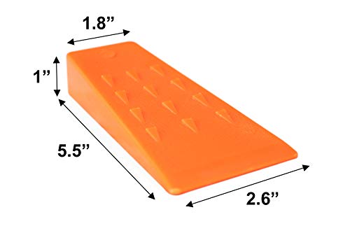 GarMills Tree Felling Wedges Spiked Logging Tools for Chainsaw Tree Log Cutting Set of 4 Pack with 2 x 5.5 Inch and 2 x 8 Inch.