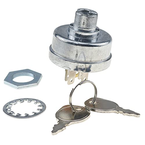 DVPARTS Starter Switch Ignition Key Switch 925-1396A 725-1396 430-770 1686734Sm 1679006Sm for MTD Troy-Bilt Cub Cadet Ryobi White Outdoor Huskee Ranch King Wizard Lawn Chief Statesman