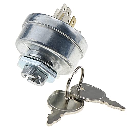 DVPARTS Starter Switch Ignition Key Switch 925-1396A 725-1396 430-770 1686734Sm 1679006Sm for MTD Troy-Bilt Cub Cadet Ryobi White Outdoor Huskee Ranch King Wizard Lawn Chief Statesman