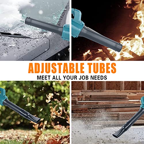 Meetwantes Cordless Leaf Blower with Battery and Charger 450CFM 120MPH Leaf Blower Cordless for Cleaning Lawn, Yard, Garage, Patio & Sidewalk