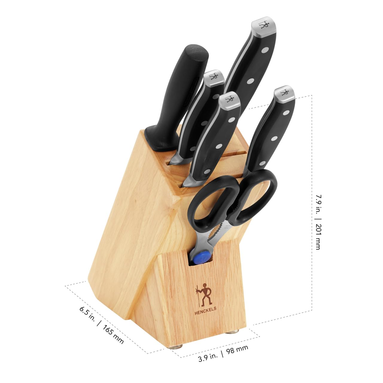 J.A. HENCKELS INTERNATIONAL Forged Premio 7-Piece Block Knife Set