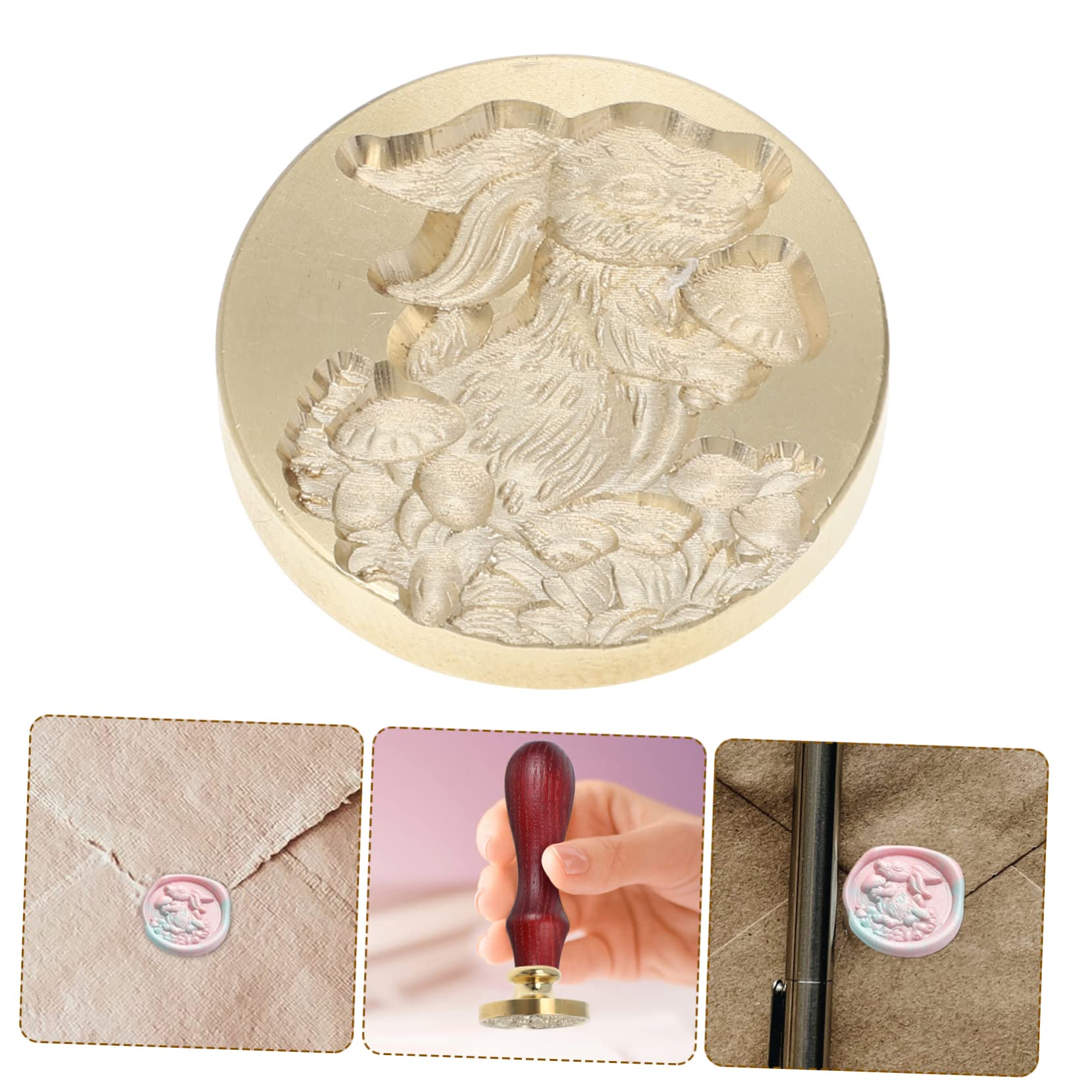 EXCEART 1pc Wax Seal Envelope Seal Stamp Animal Wax Stamp Wax Letter Seal Bunny Envelope Stamp Easter Bunny Vintage Seal Stamp Wax Stamp Seal Animal Stamps Brass Office Old Fashioned Suite