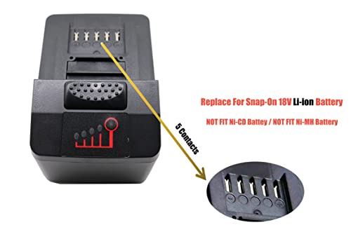 PowerWings CTB8185 Battery, 18V 4Ah 4000mAh Power Tool Battery Replace for Snap on CTB8185 CT7850 CTR7850H CTL7850 CTB7185 CTB8187 li-ion Battery (NOT fit for Nicad Battery)