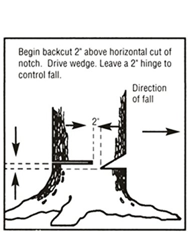 TIPU Felling Wedge for Safe Tree Cutting, 4 Pack: 8"(2-Pack)/5.5"(2-Pack), Tree Felling Wedge to Guide Trees Stabilize and Safely to Ground for Loggers and Fallers