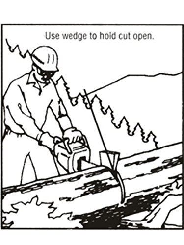 TIPU Felling Wedge for Safe Tree Cutting, 4 Pack: 8"(2-Pack)/5.5"(2-Pack), Tree Felling Wedge to Guide Trees Stabilize and Safely to Ground for Loggers and Fallers