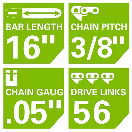 Greenworks 16-Inch Chainsaw Bar & Chain Combo 2904302