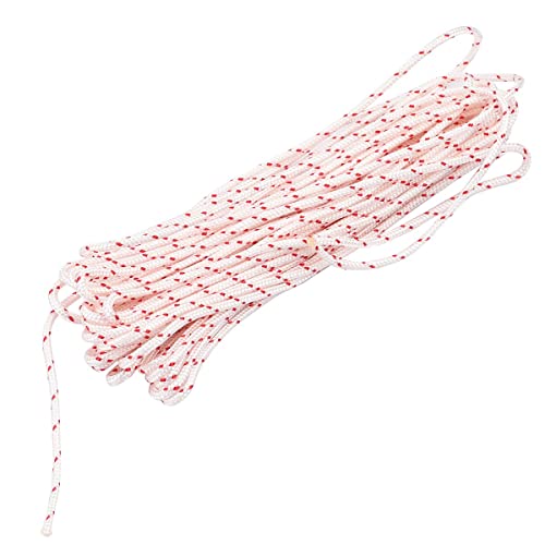 Hipa Recoil Starter Rope 10-Meter (Diameter: 3.0mm) Pull Cord for Husqvarna STHIL Sears Craftsman Poulan Lawn Mower Chainsaw Trimmer Edger Brush Cutter Engine Parts