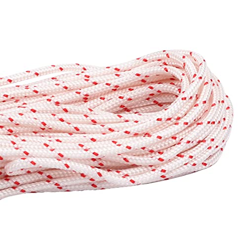 Hipa Recoil Starter Rope 10-Meter (Diameter: 3.0mm) Pull Cord for Husqvarna STHIL Sears Craftsman Poulan Lawn Mower Chainsaw Trimmer Edger Brush Cutter Engine Parts