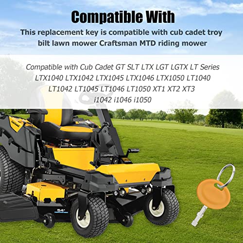 Key Replacement for Cub Cadet XT1 ZT1 LT LTX Troy Bilt Lawn Mower Craftsman MTD Riding Mower Replace 925-2054A 925-1745A 625-05000 625-05002, 4-Pack