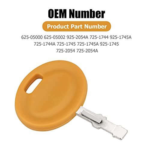 Key Replacement for Cub Cadet XT1 ZT1 LT LTX Troy Bilt Lawn Mower Craftsman MTD Riding Mower Replace 925-2054A 925-1745A 625-05000 625-05002, 4-Pack