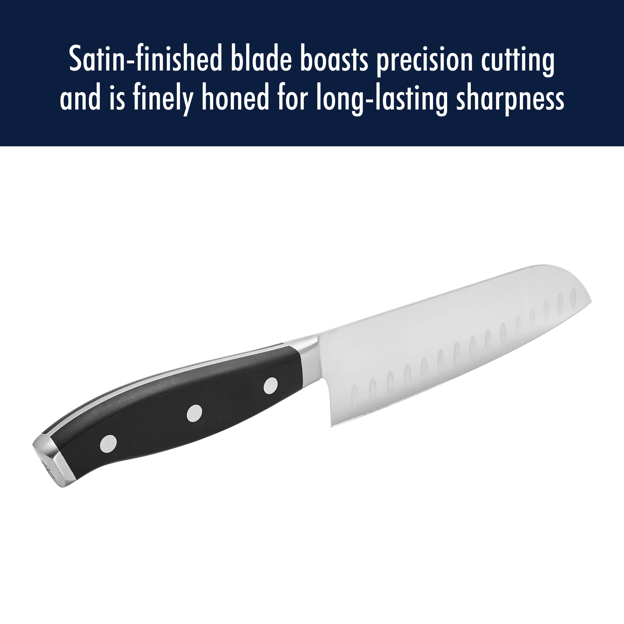 HENCKELS Forged Premio Starter Knife Set, 3 Piece, Black