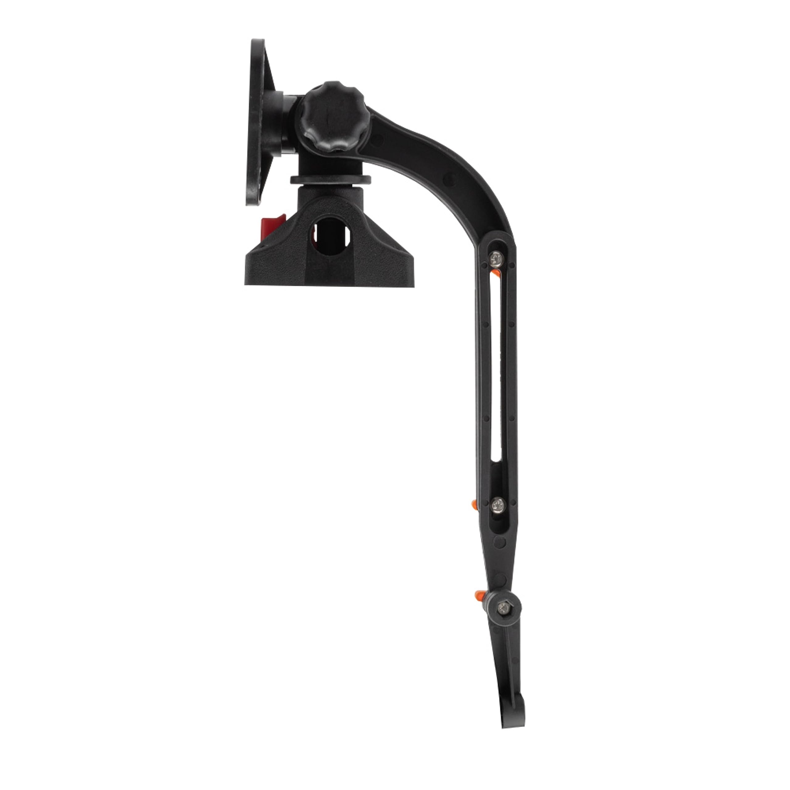 Extreme Max 3006.8669 Universal Fish Finder Head Unit & Transducer Arm Rod Holder Mount for SUPs & Kayaks, Black